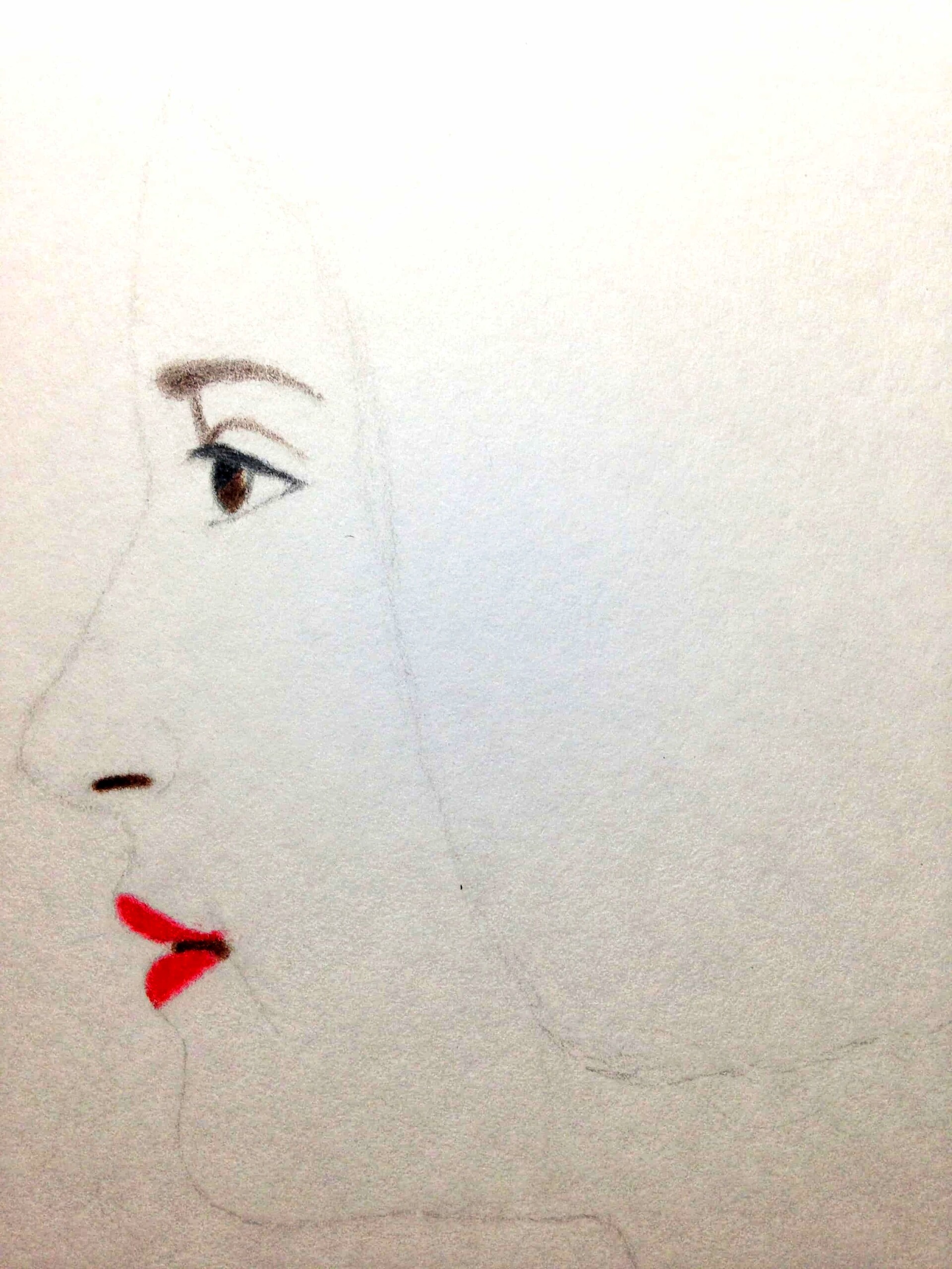 ArtStation - Portrait of analog drawing