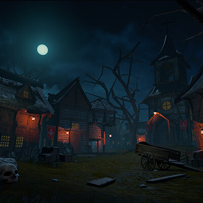 ArtStation - Night Village