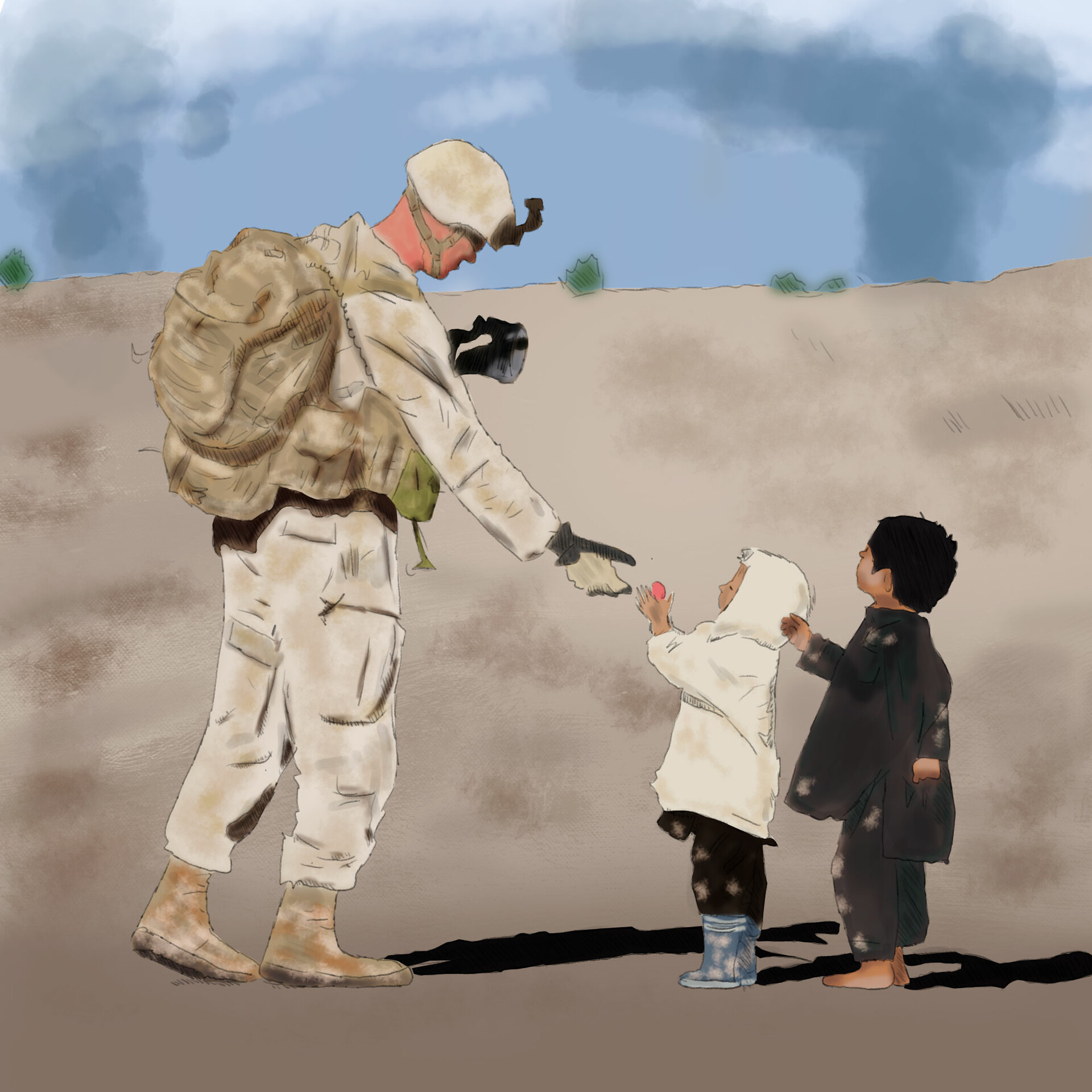 ArtStation - Soldier - digital painting