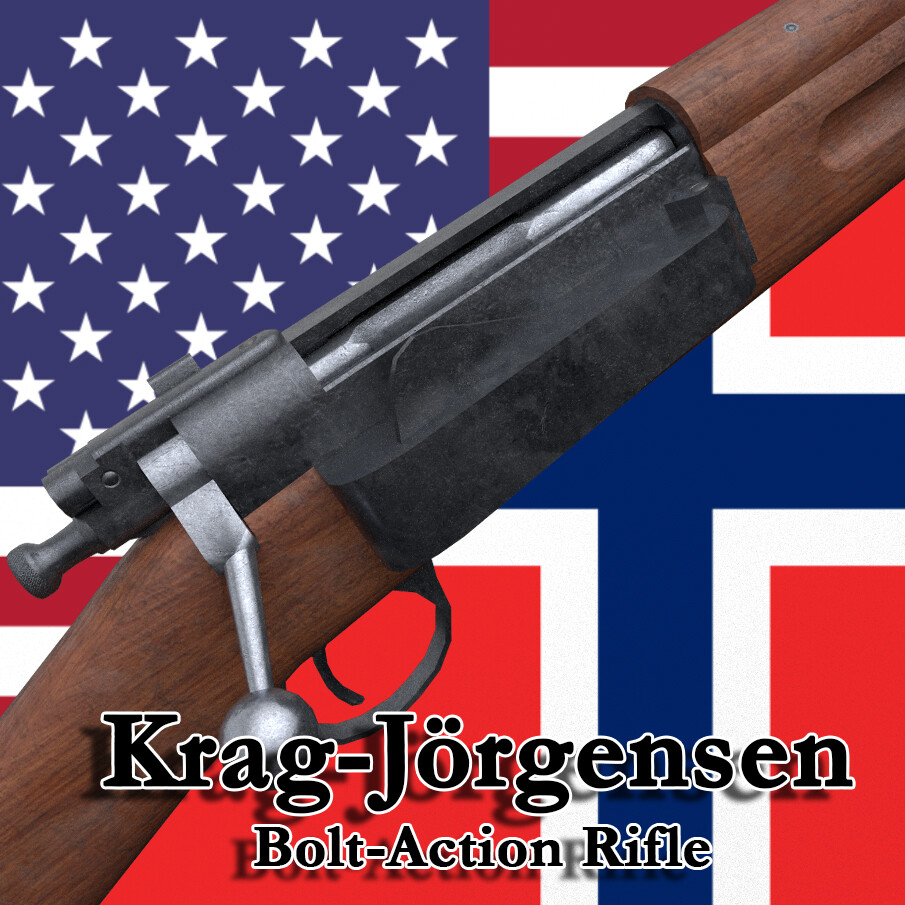 ArtStation - Krag Jörgensen Rifle - American Service Rifle Variant