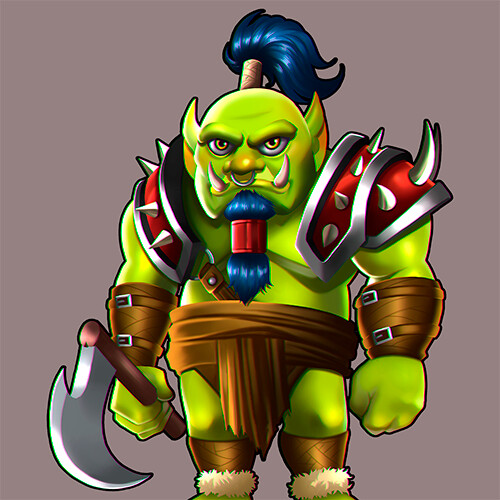 ArtStation - Orc Cartoon - Concept Art