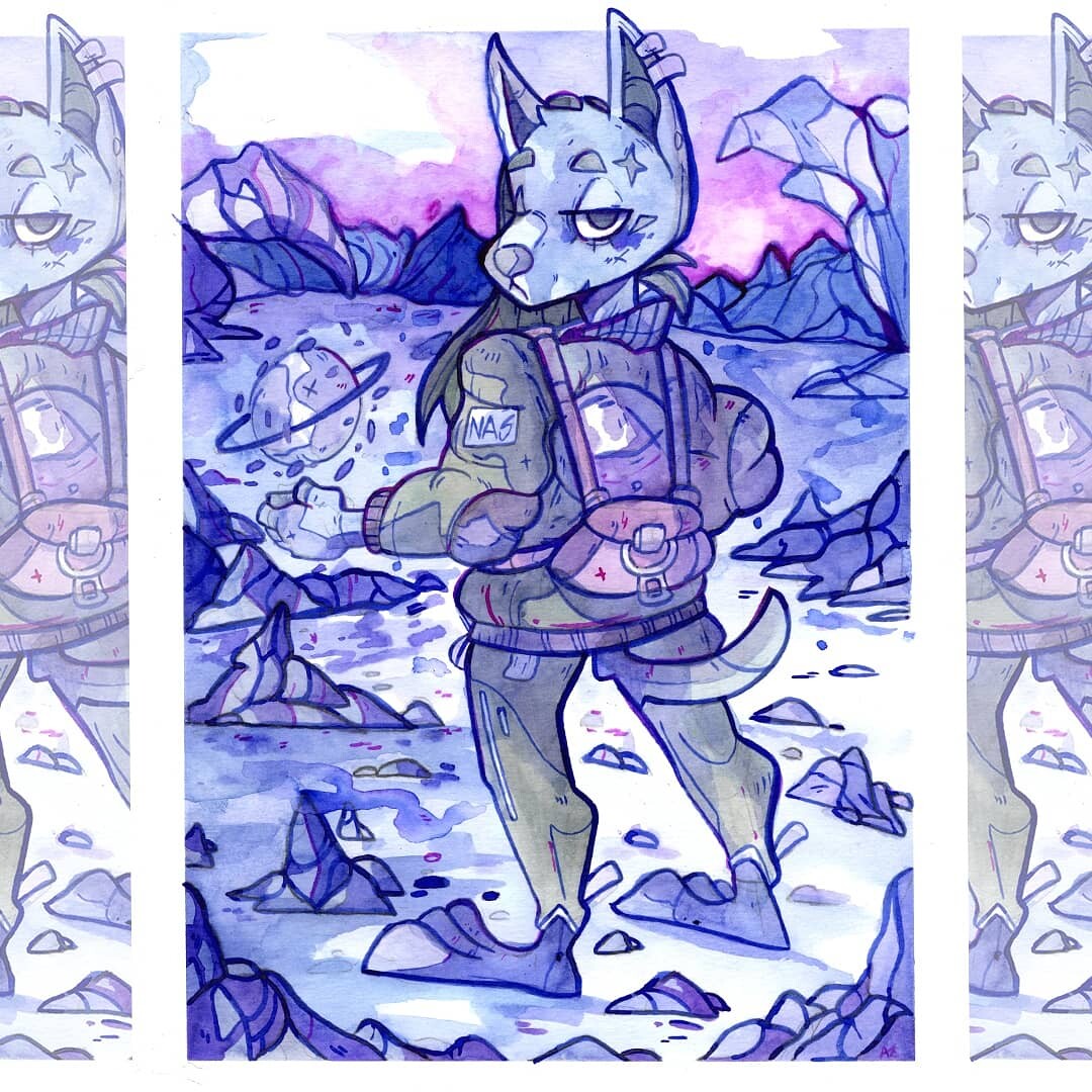 ArtStation - Charadesign Space doggo