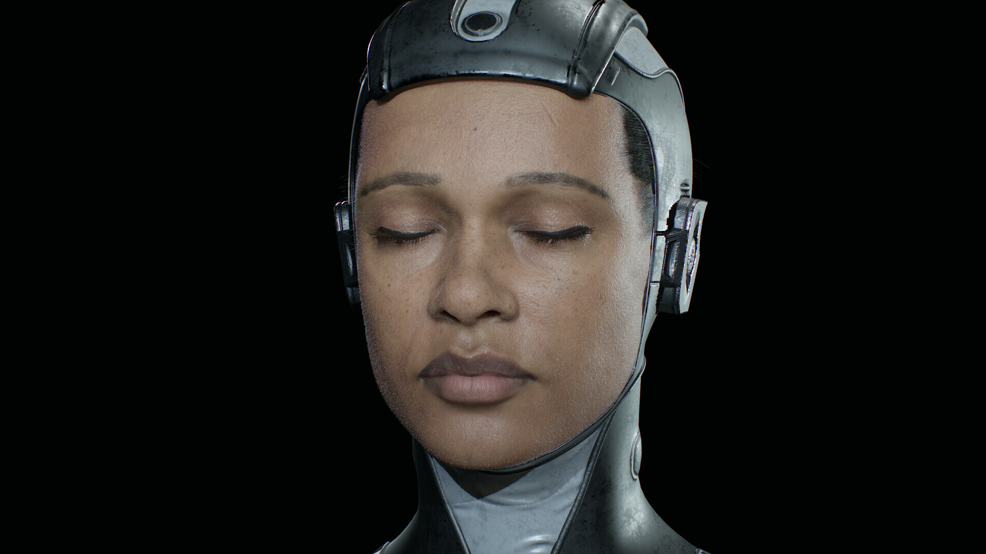 ArtStation - Aisha - Real-Time Sci-Fi Bust