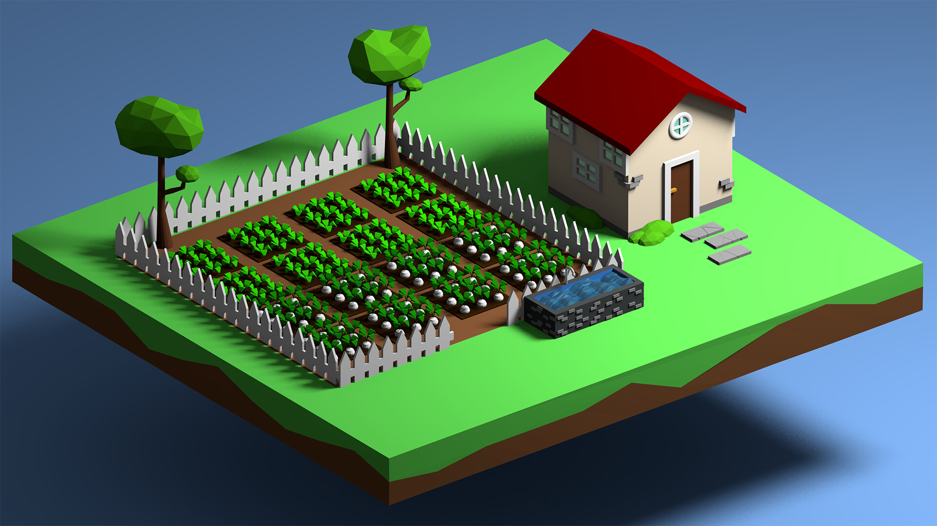 ArtStation - Low poly landscape