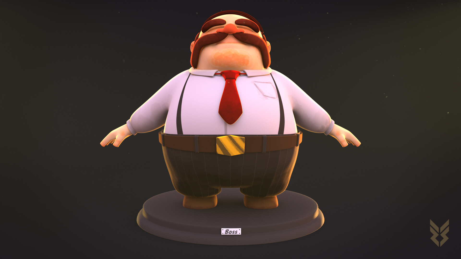 ArtStation - Boss Character Model for Coffee Time