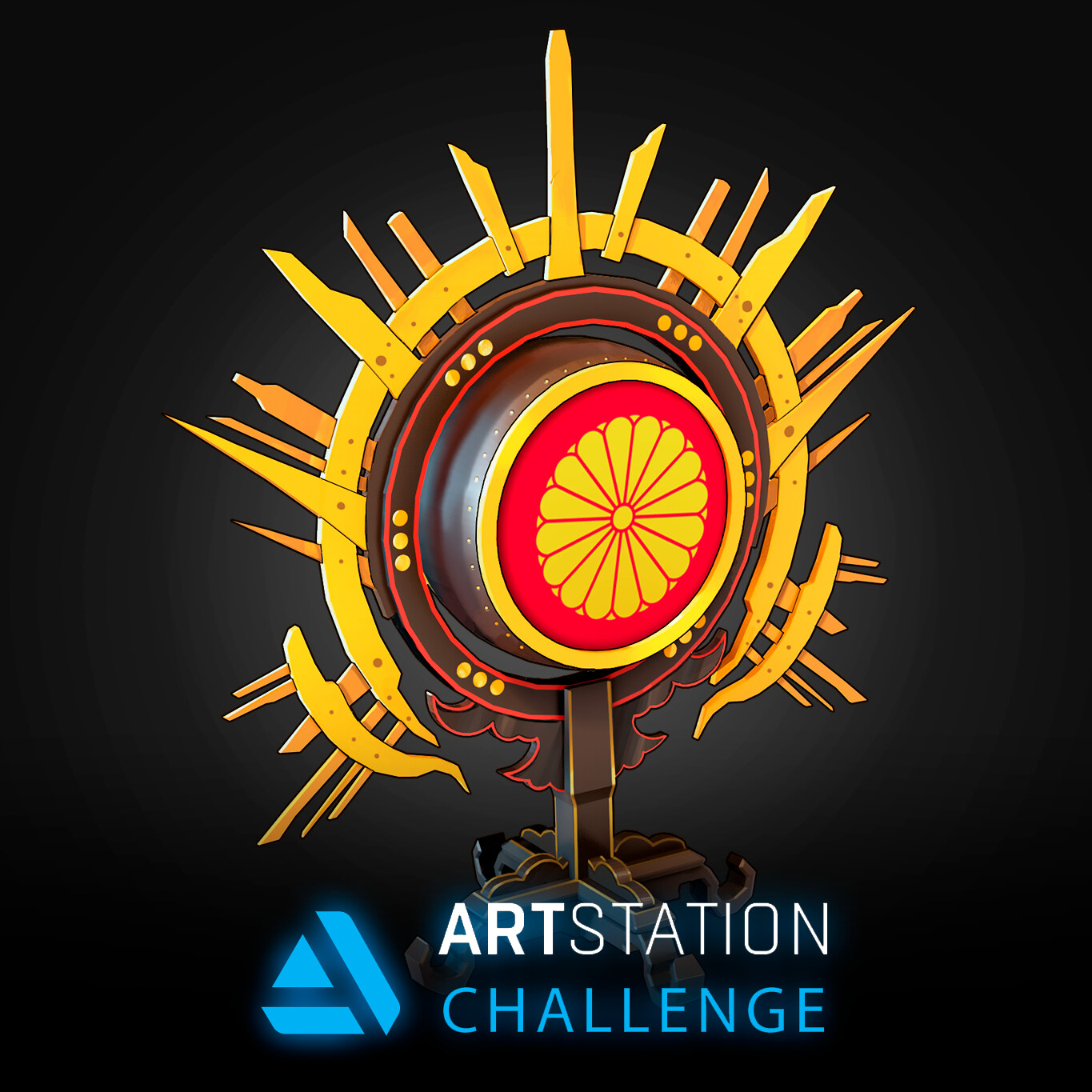 ArtStation - Magic Instruments 05 - Amaterasu Tsuri Daiko