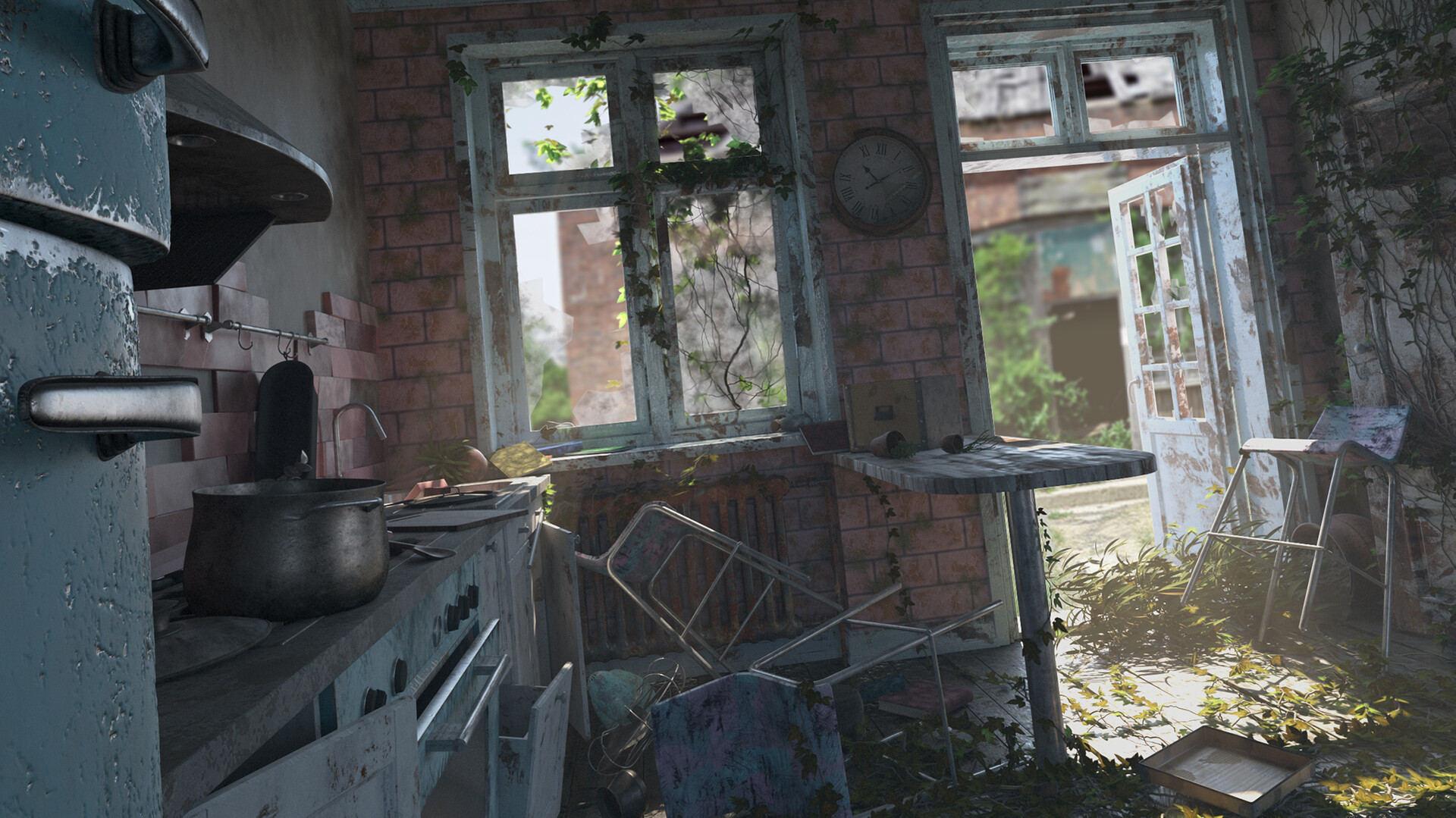 ArtStation - Post apocalyptic kitchen