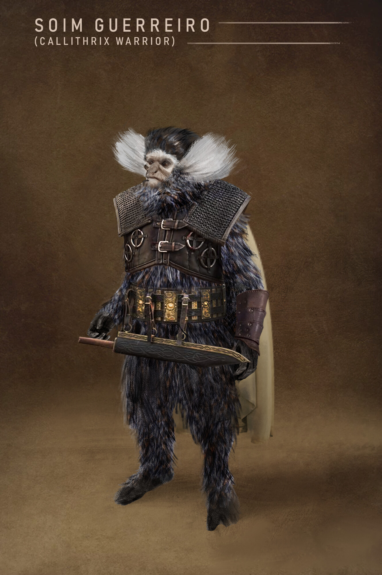 ArtStation - Callithrix Warrior - Soim Guerreiro