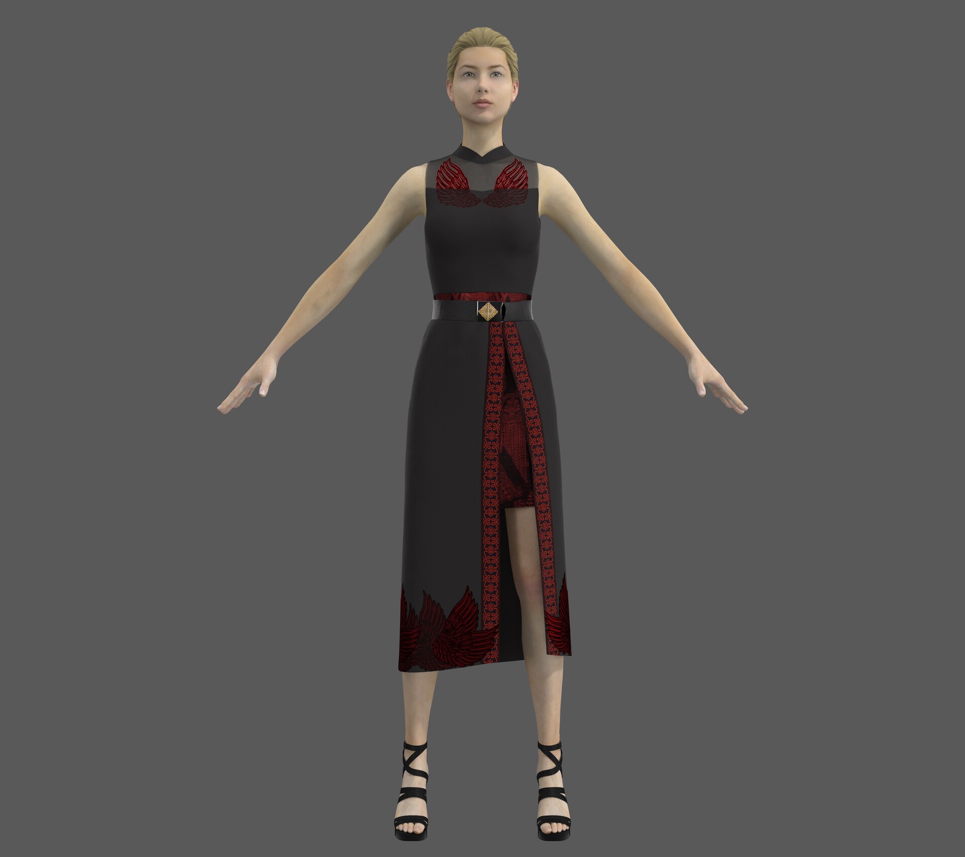 ArtStation - Celebratory Dress_02