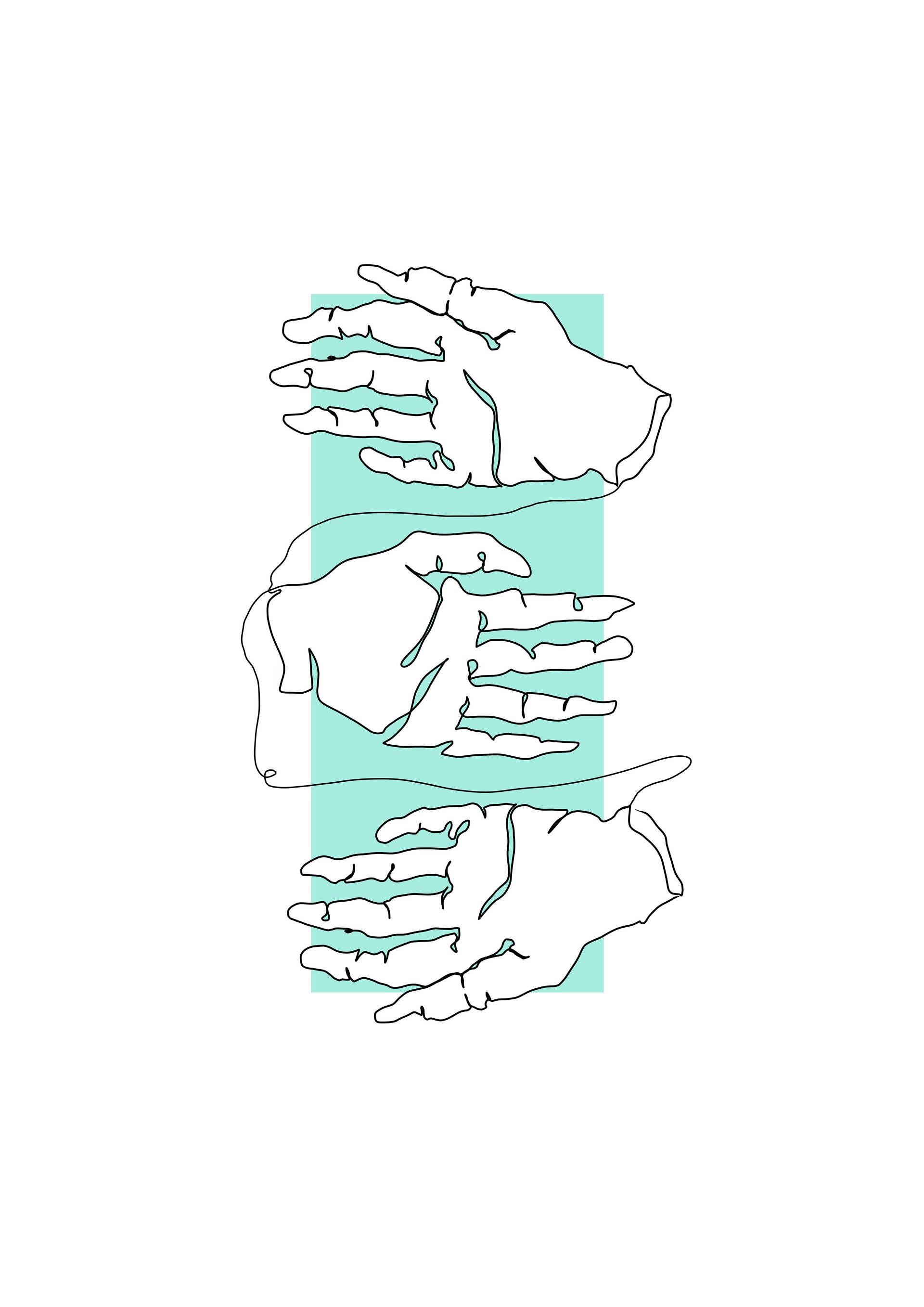 ArtStation - One line hands