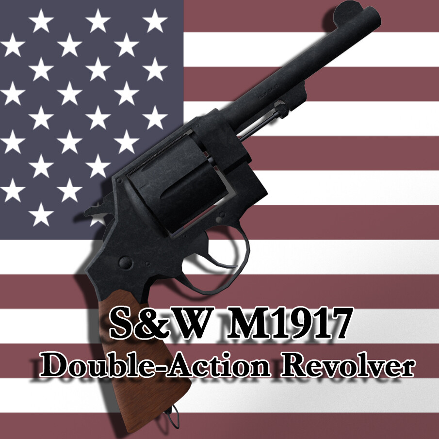 ArtStation - Smith & Wesson M1917 Revolver