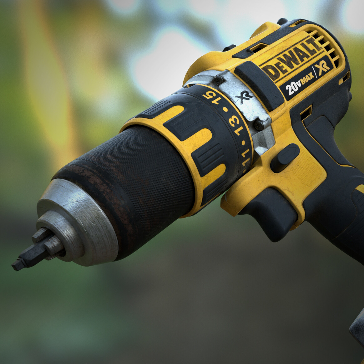 ArtStation - Texturing/Surfacing of Dewalt Cordless Drill