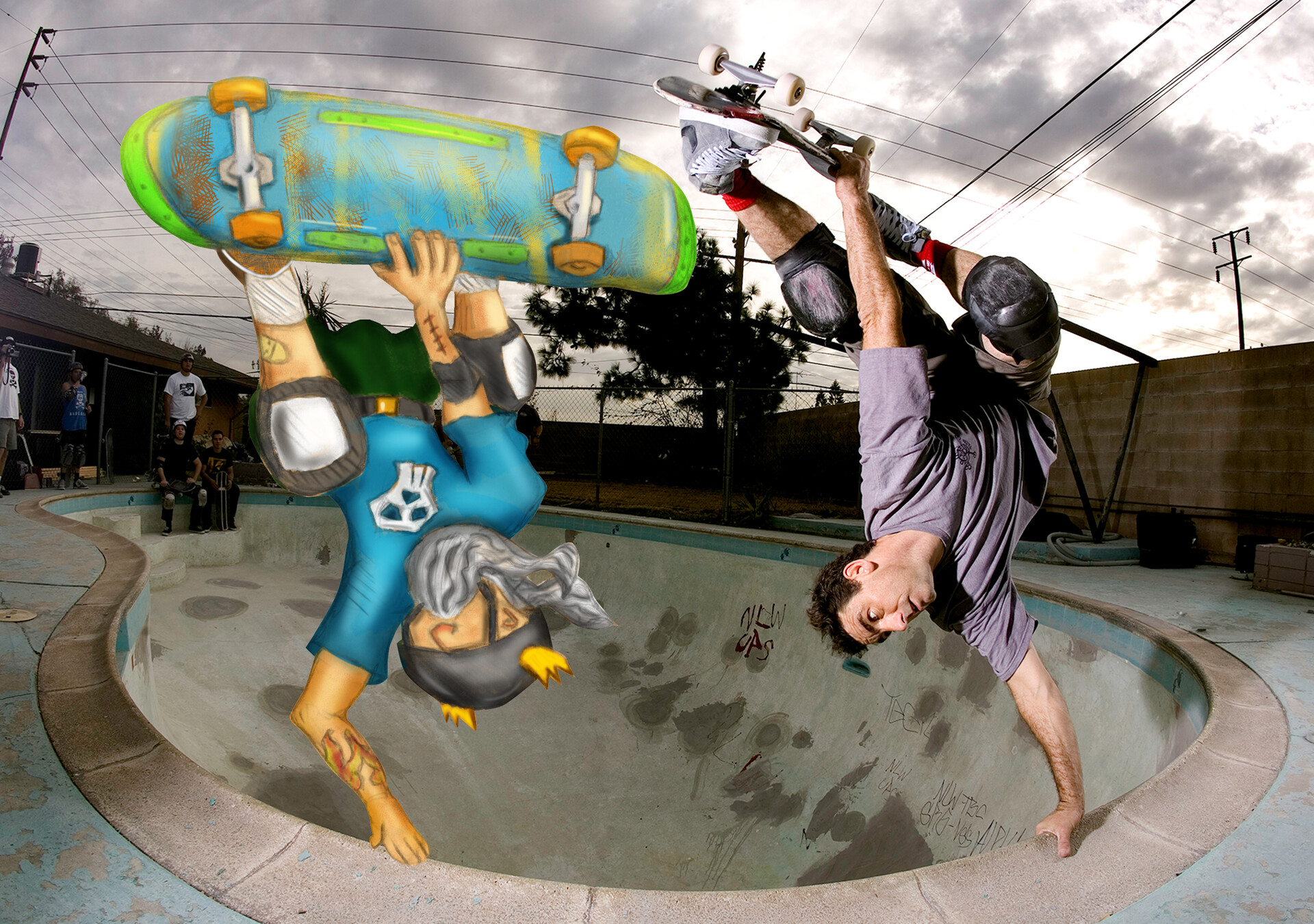 ArtStation - old skateboarder, Eric Fernandez