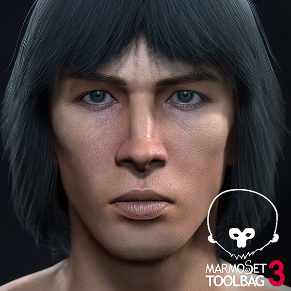 ArtStation - Game ready character head