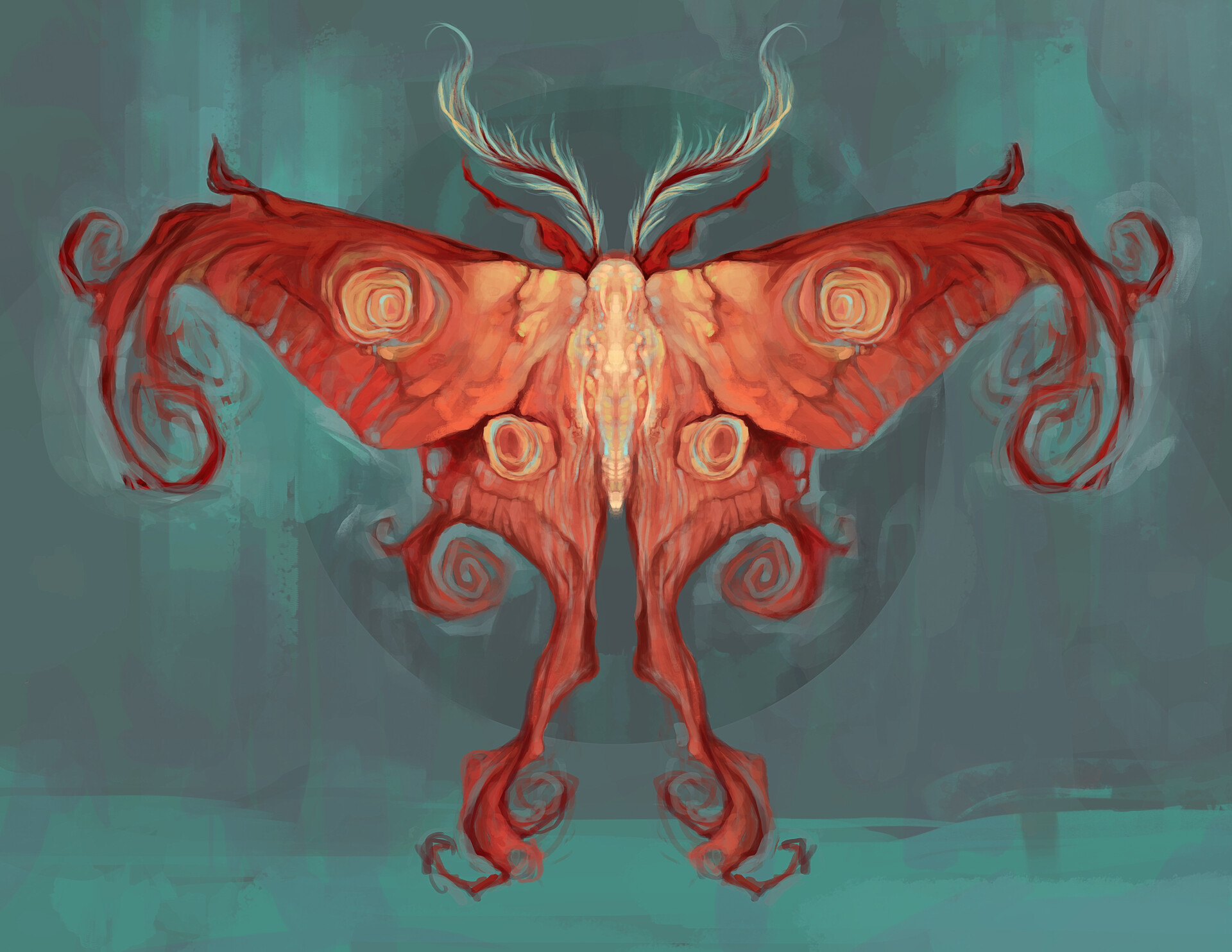ArtStation - Red Moth Concept