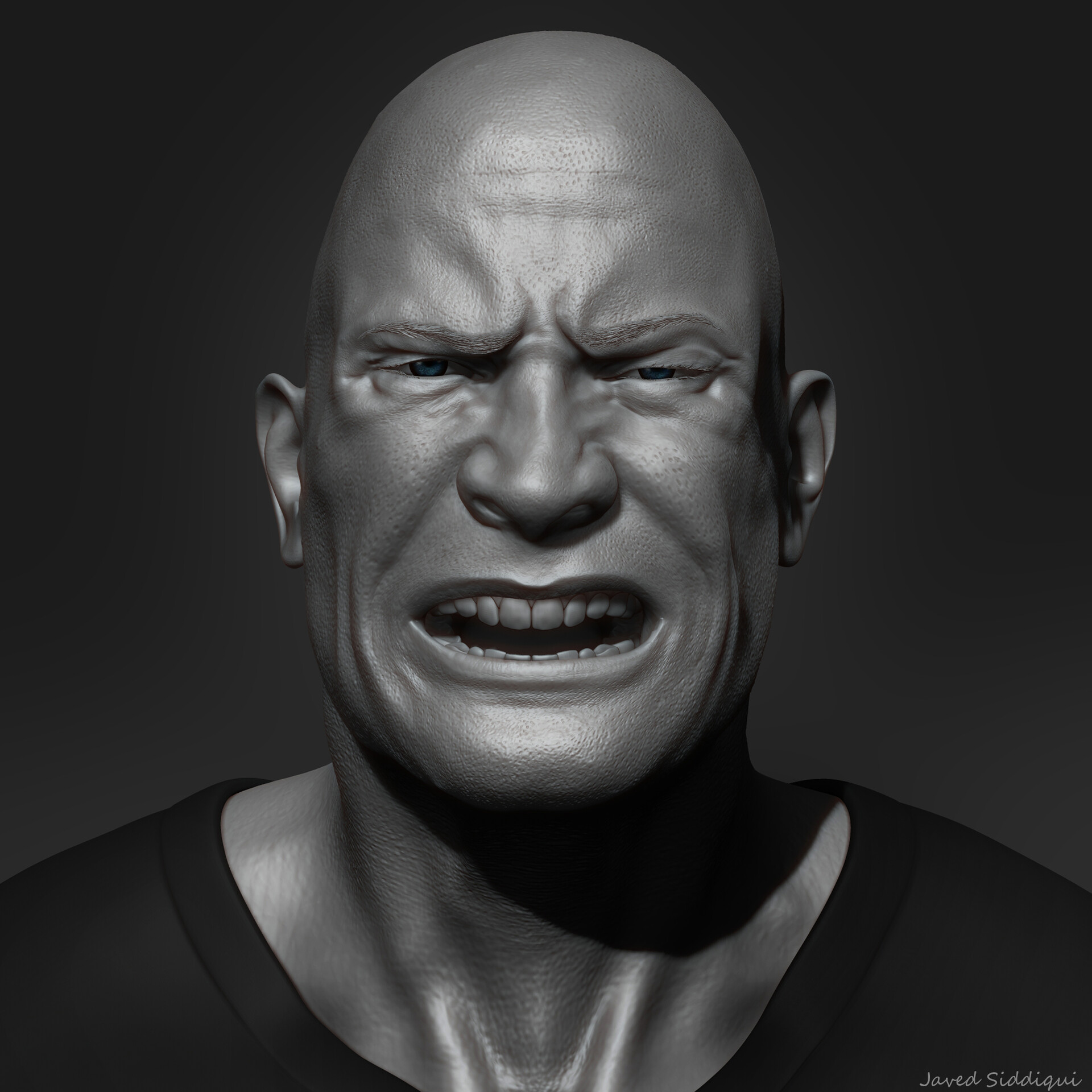 ArtStation - Facial shapes for Dwayne Johnson