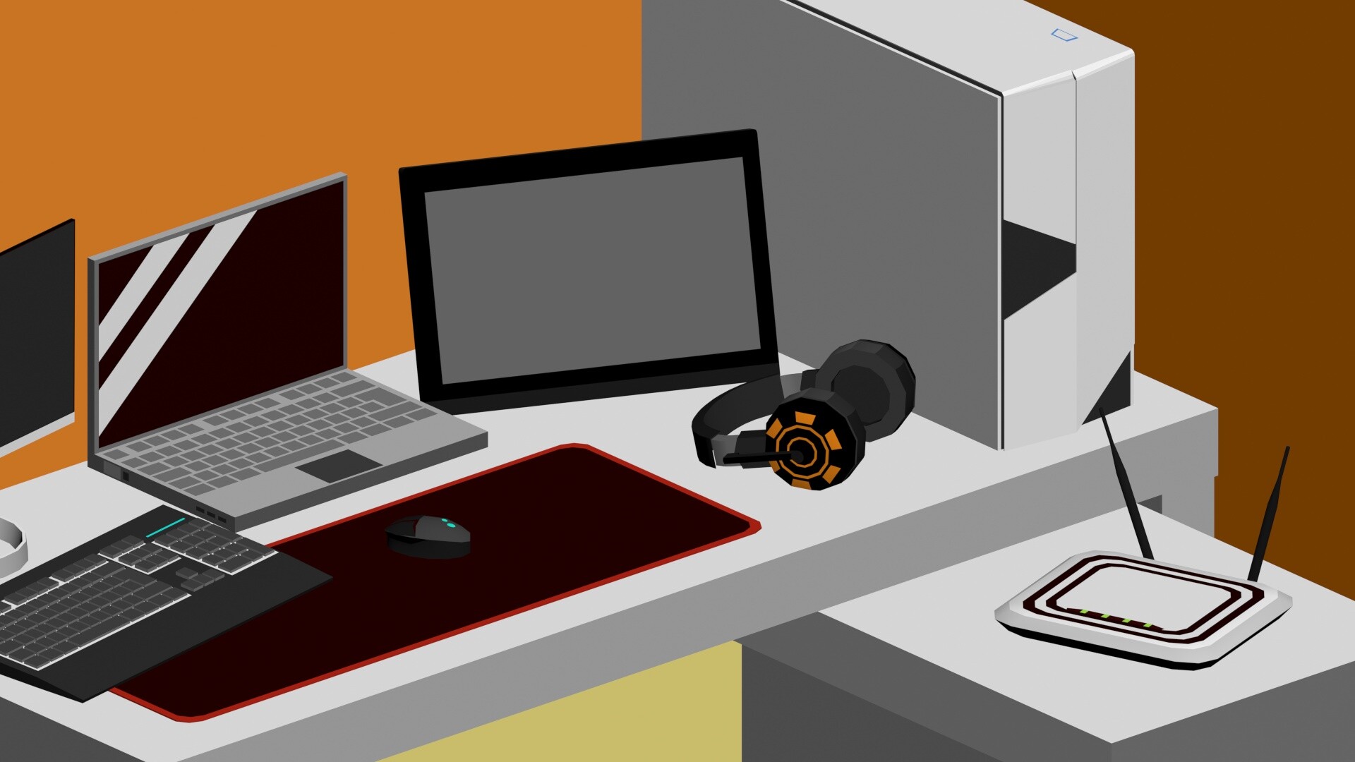 ArtStation - Low Poly Office