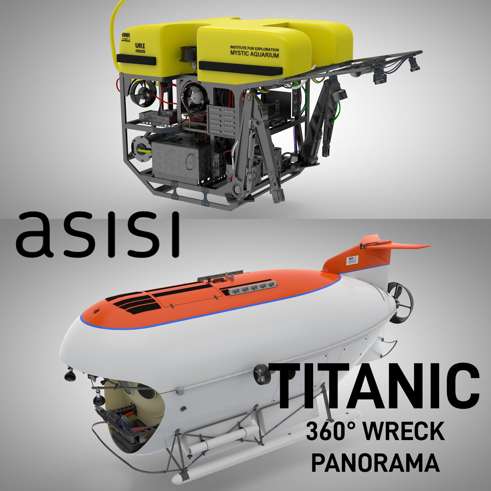 Dominik M. Tezyk - asisi "TITANIC" Project - Asset: MIR / HERCULES ...