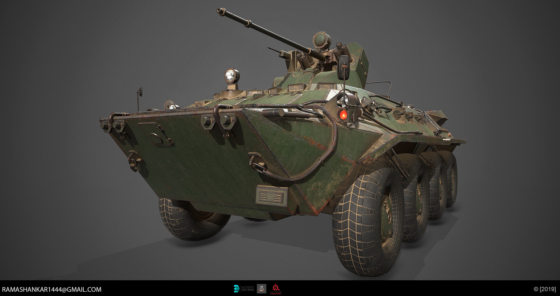 ArtStation - BTR 80 (APC)