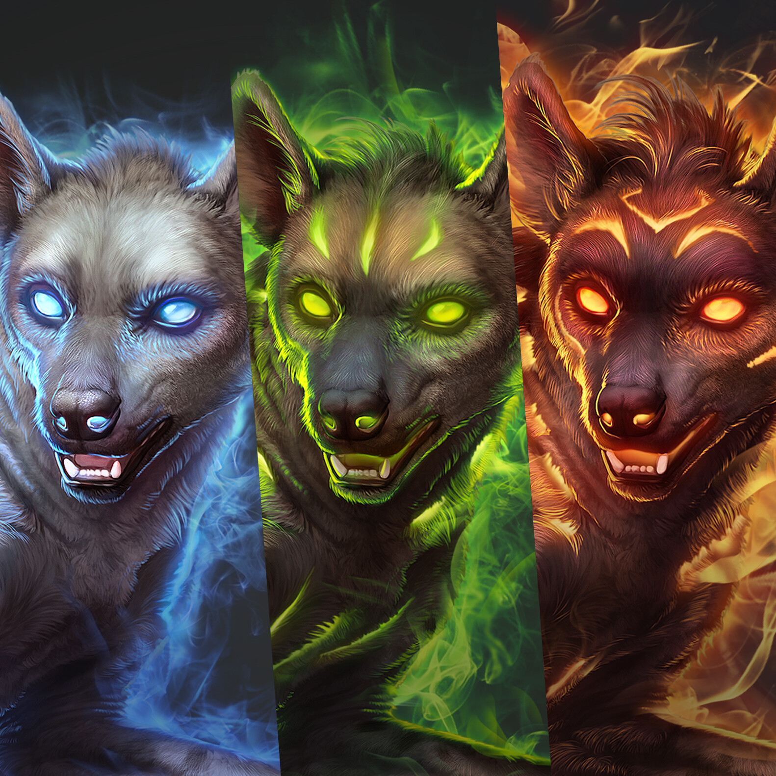 ArtStation - Magical hyenas