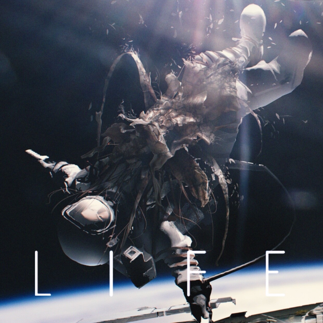 ArtStation - Drowning in space key art: Life