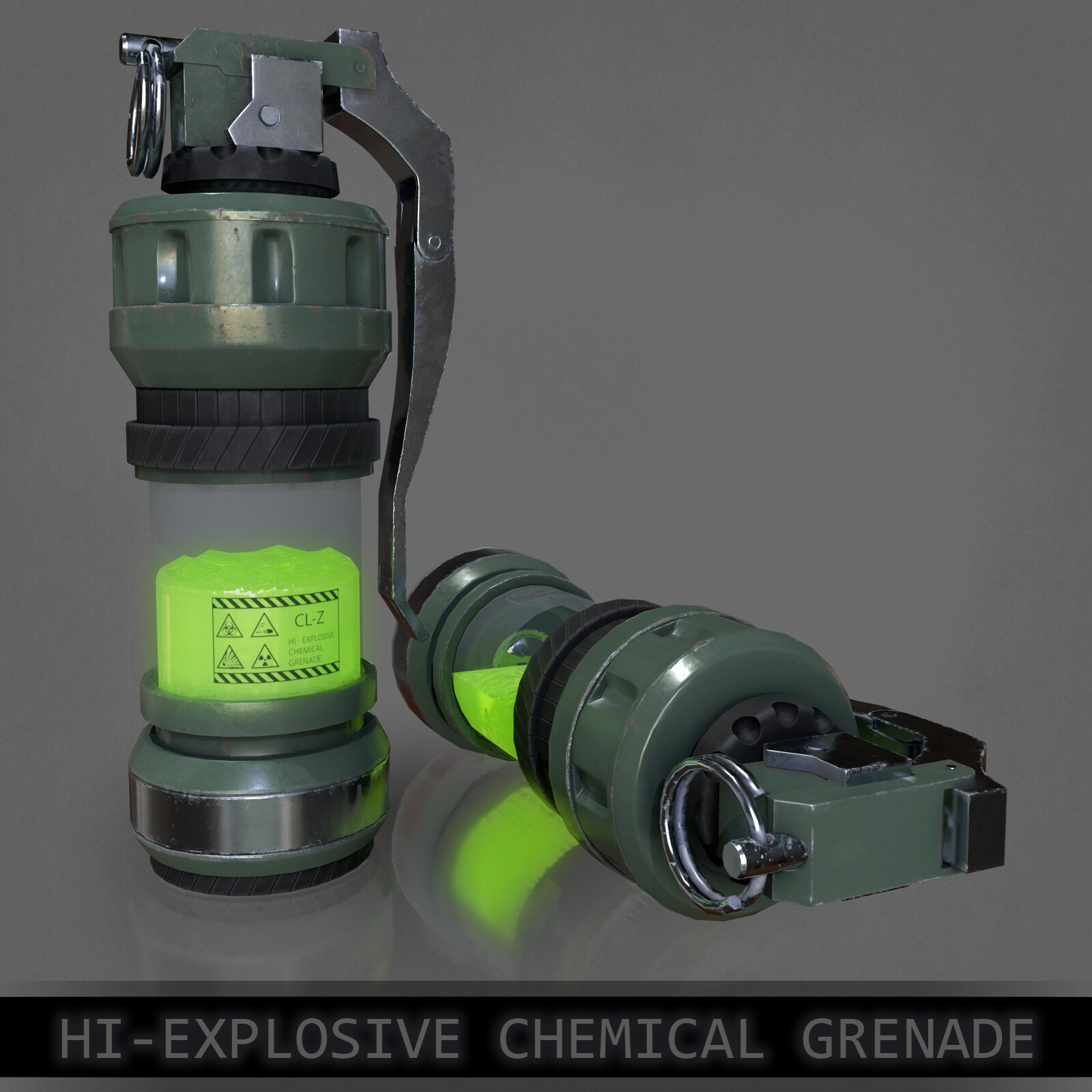 ArtStation - Sci-Fi Hi-Explosive Chemical Grenade