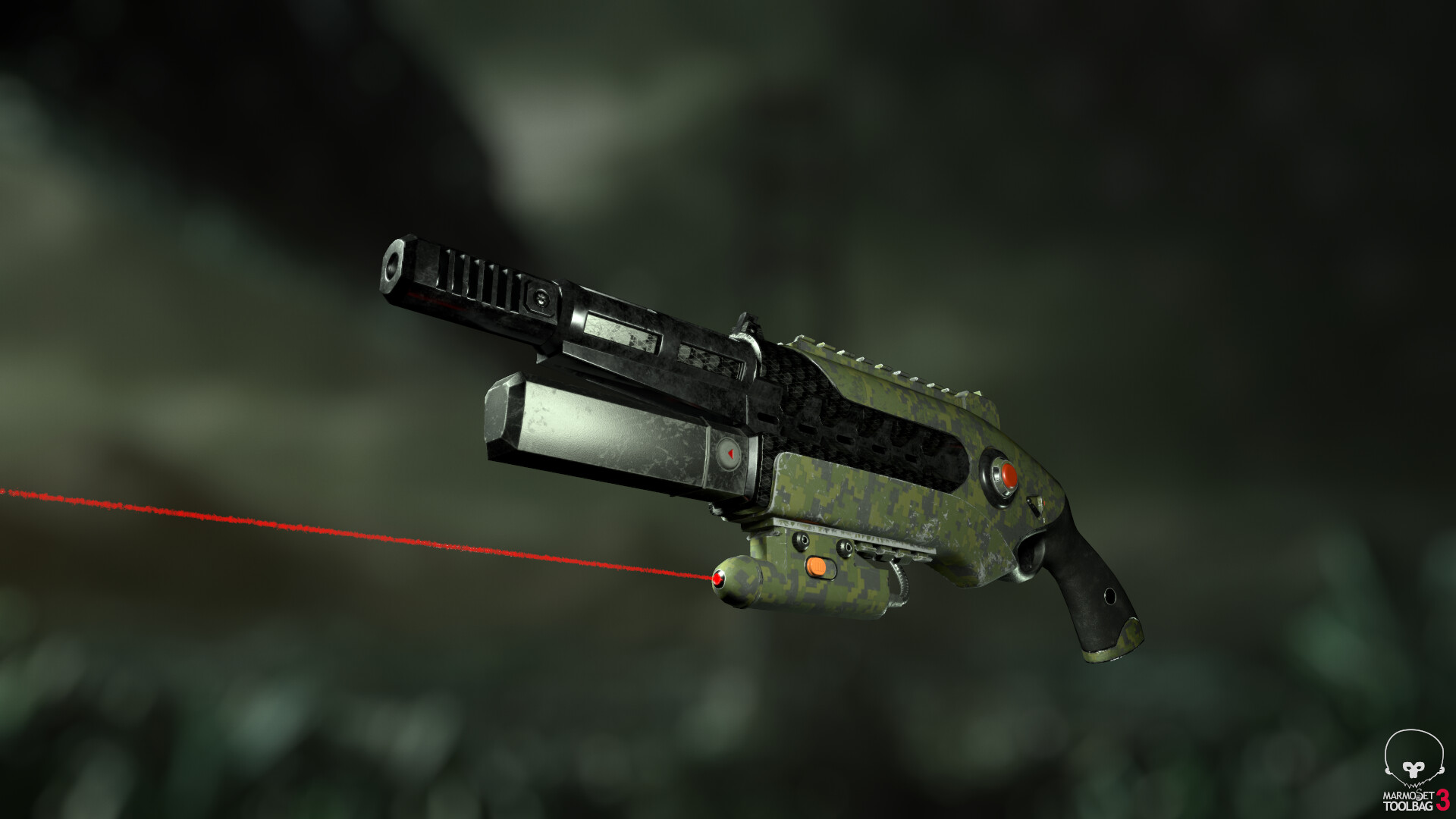 ArtStation - PDS-28 "The Enforcer" Modular Pistol