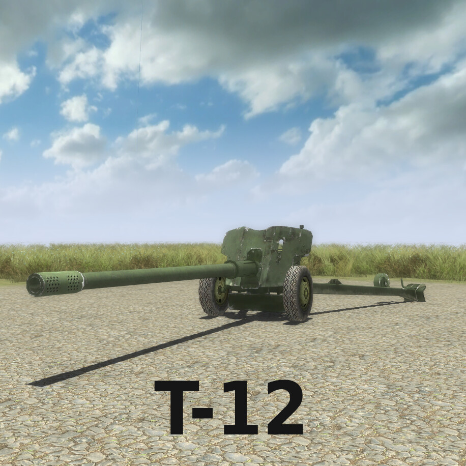 ArtStation - T-12 Anti-Tank Gun from War Today