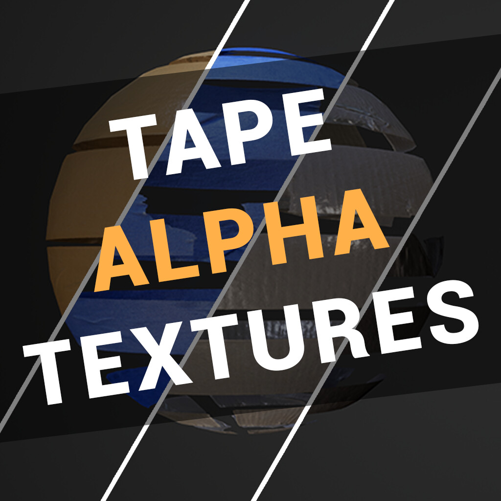 ArtStation - Tape Alpha Texture Atlases