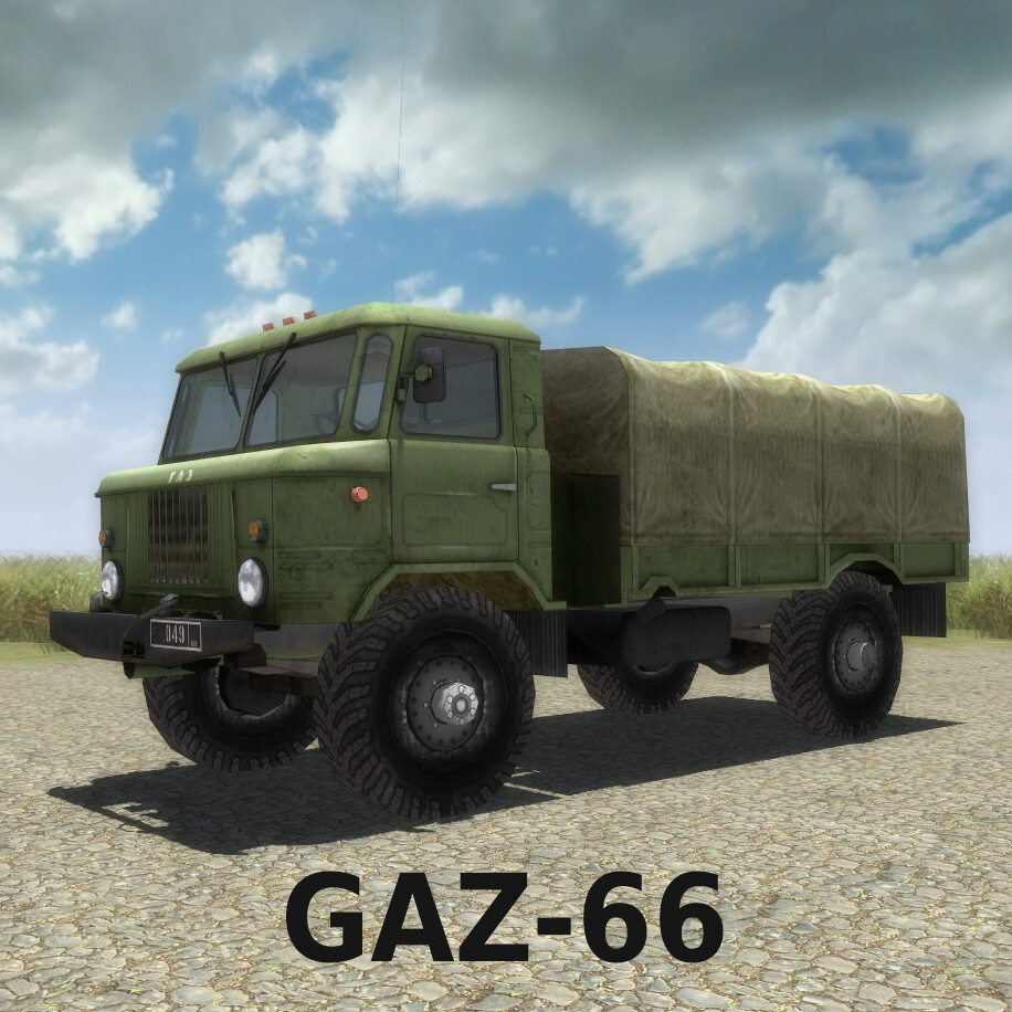 ArtStation - GAZ-66 From War Today