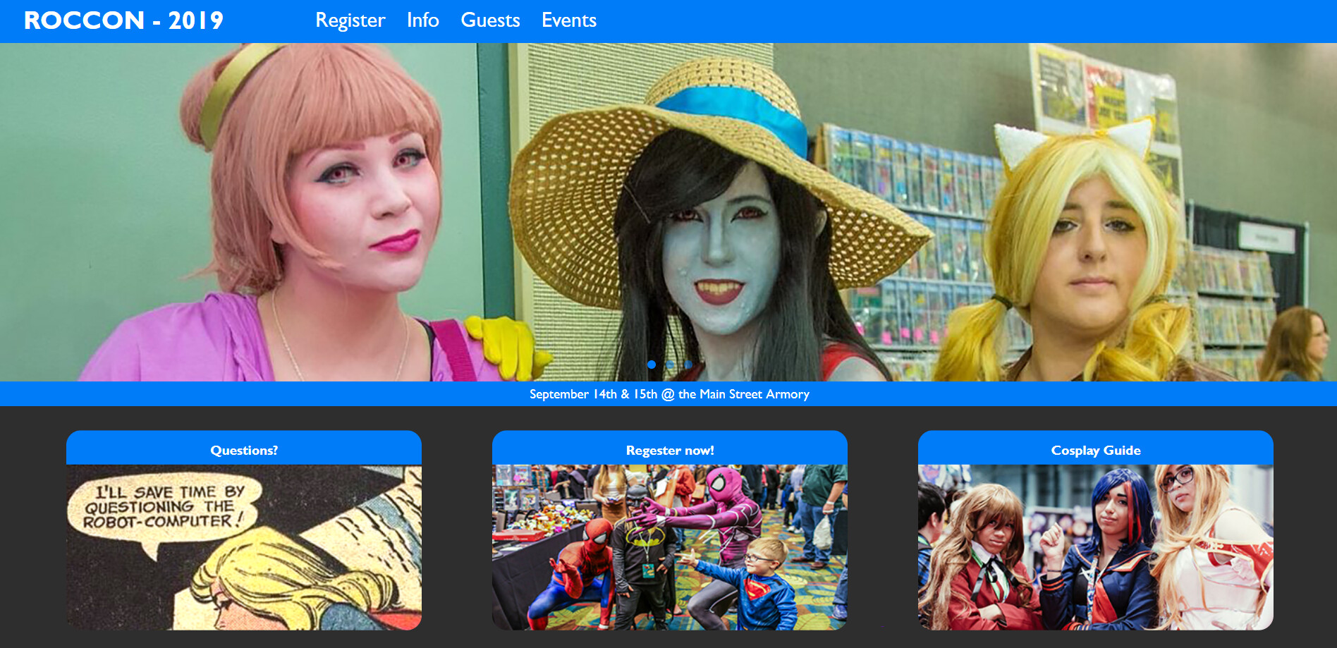 Justin Arcoraci - Roccon Website Redesign