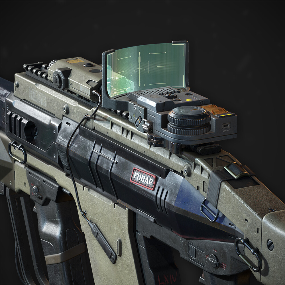 ArtStation - Sci Fi Assault Rifle