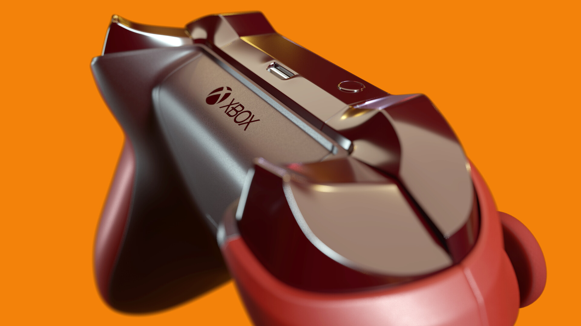 ArtStation - Xbox One Controller - Red
