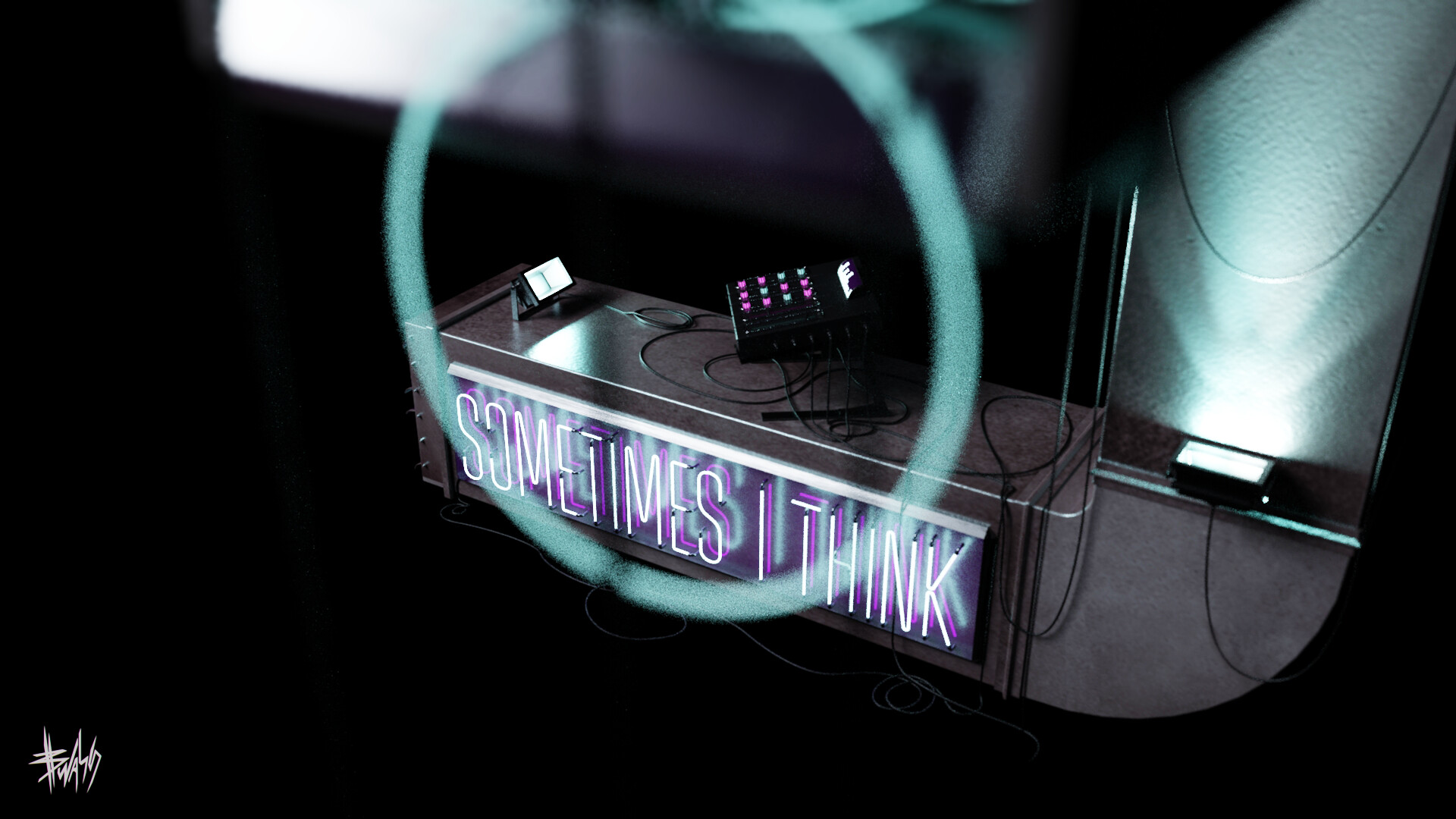 ArtStation - Cyberpunk Neon Industrial Pipe