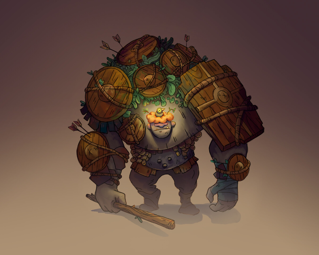 ArtStation - Shield Troll - Spine 2D