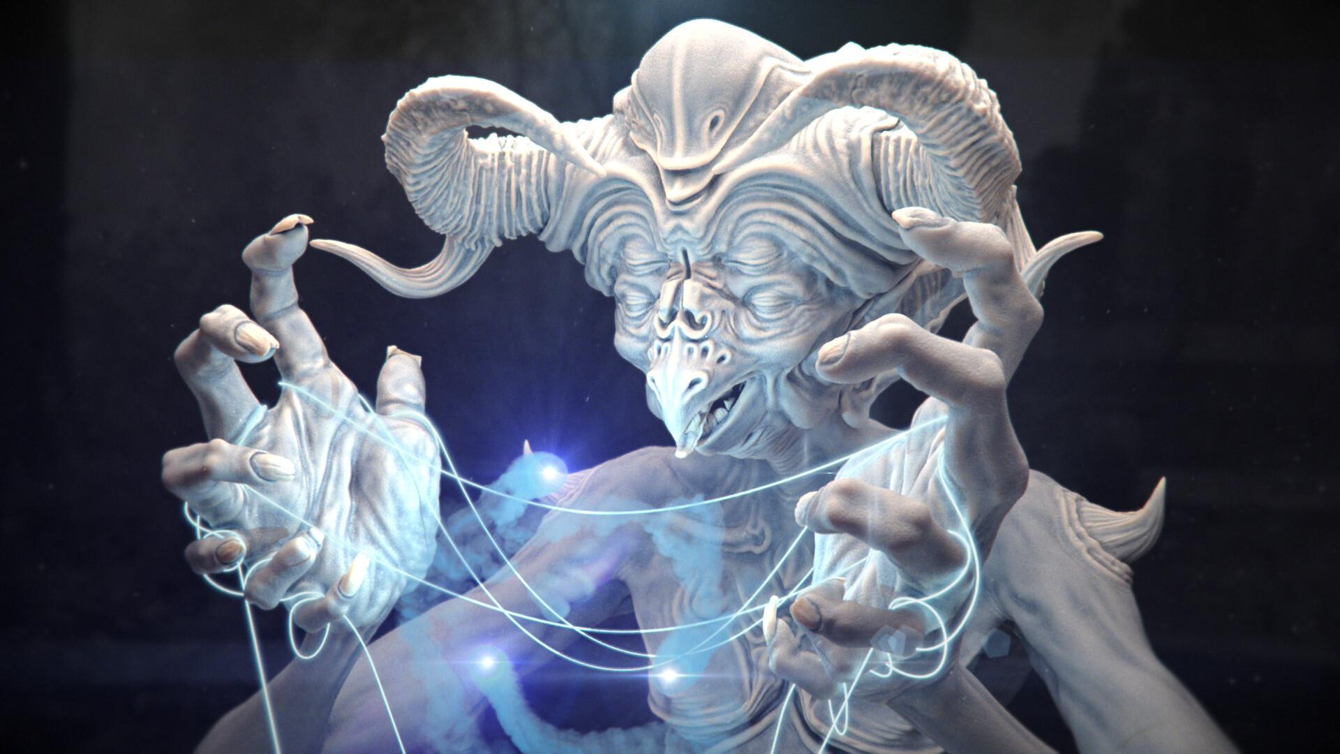 ArtStation - Praying demon (sketch)