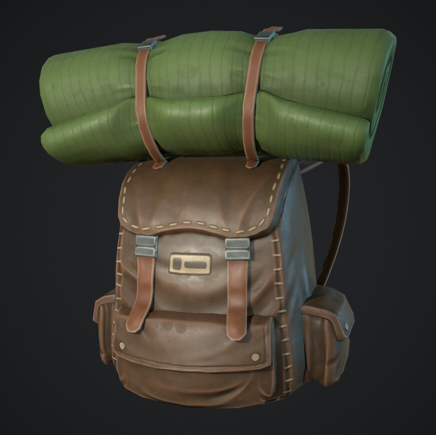 ArtStation - Stylized Camping Backpack