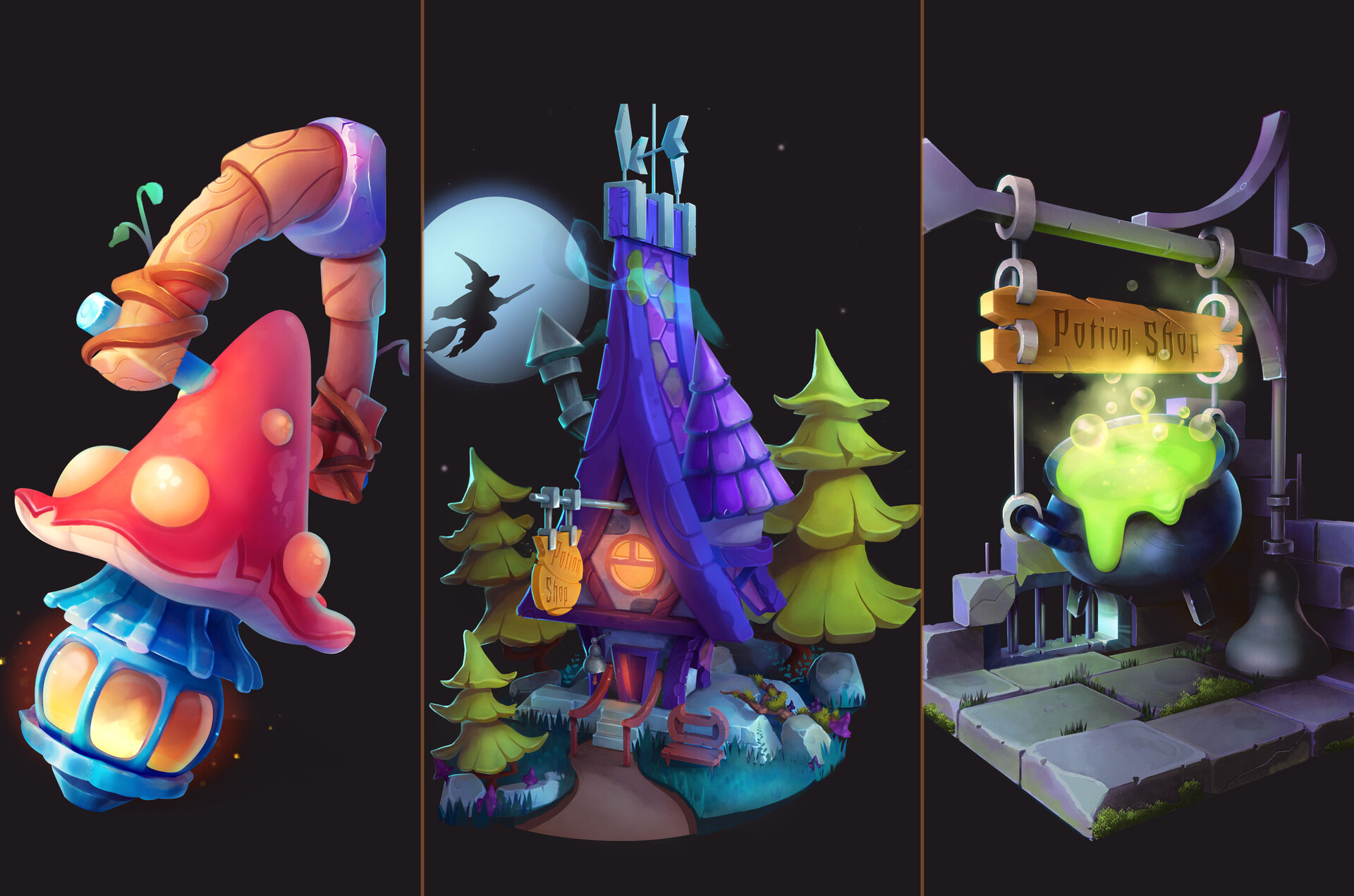 ArtStation - Potion shop concept