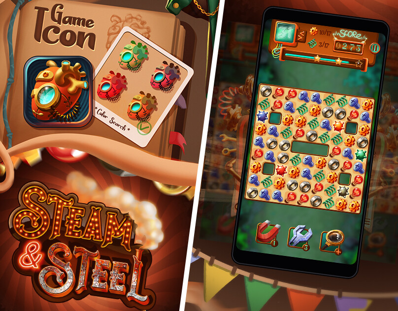 ArtStation - Match 3 game concept