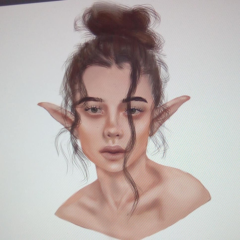 ArtStation - Elf drawing