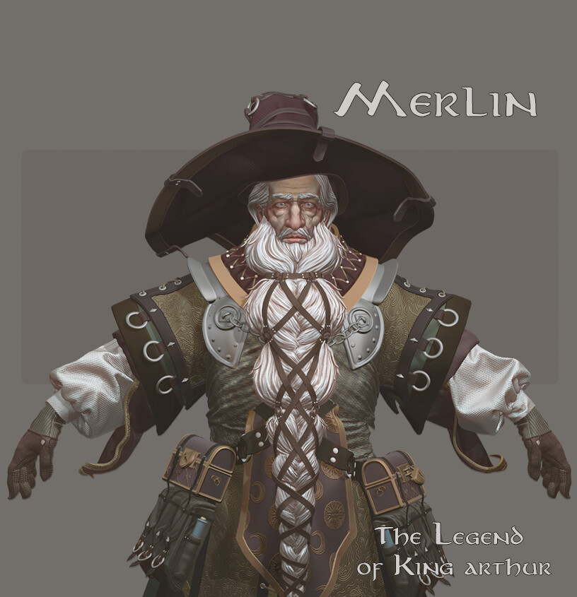 ArtStation - Merlin - High poly sculpt