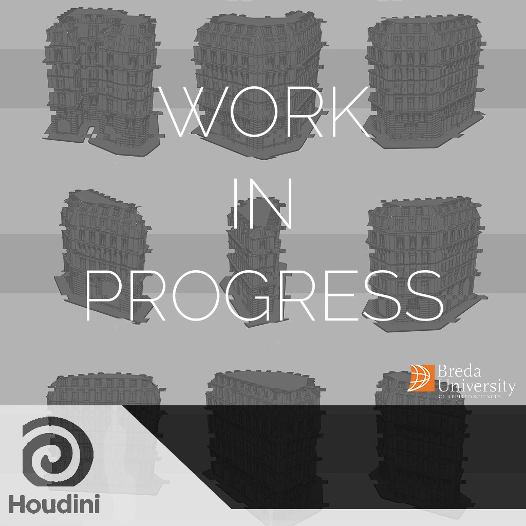 ArtStation - [Houdini] Procedural Houses from Paris