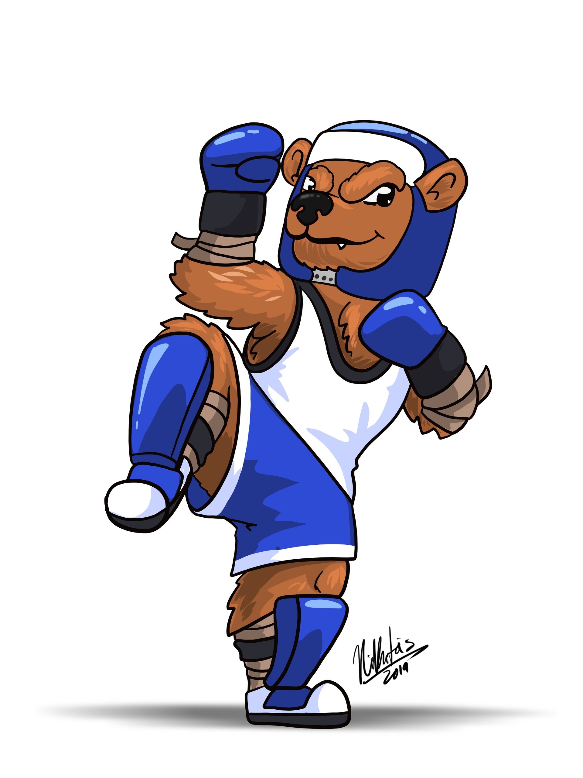 ArtStation - Kickboxing bear
