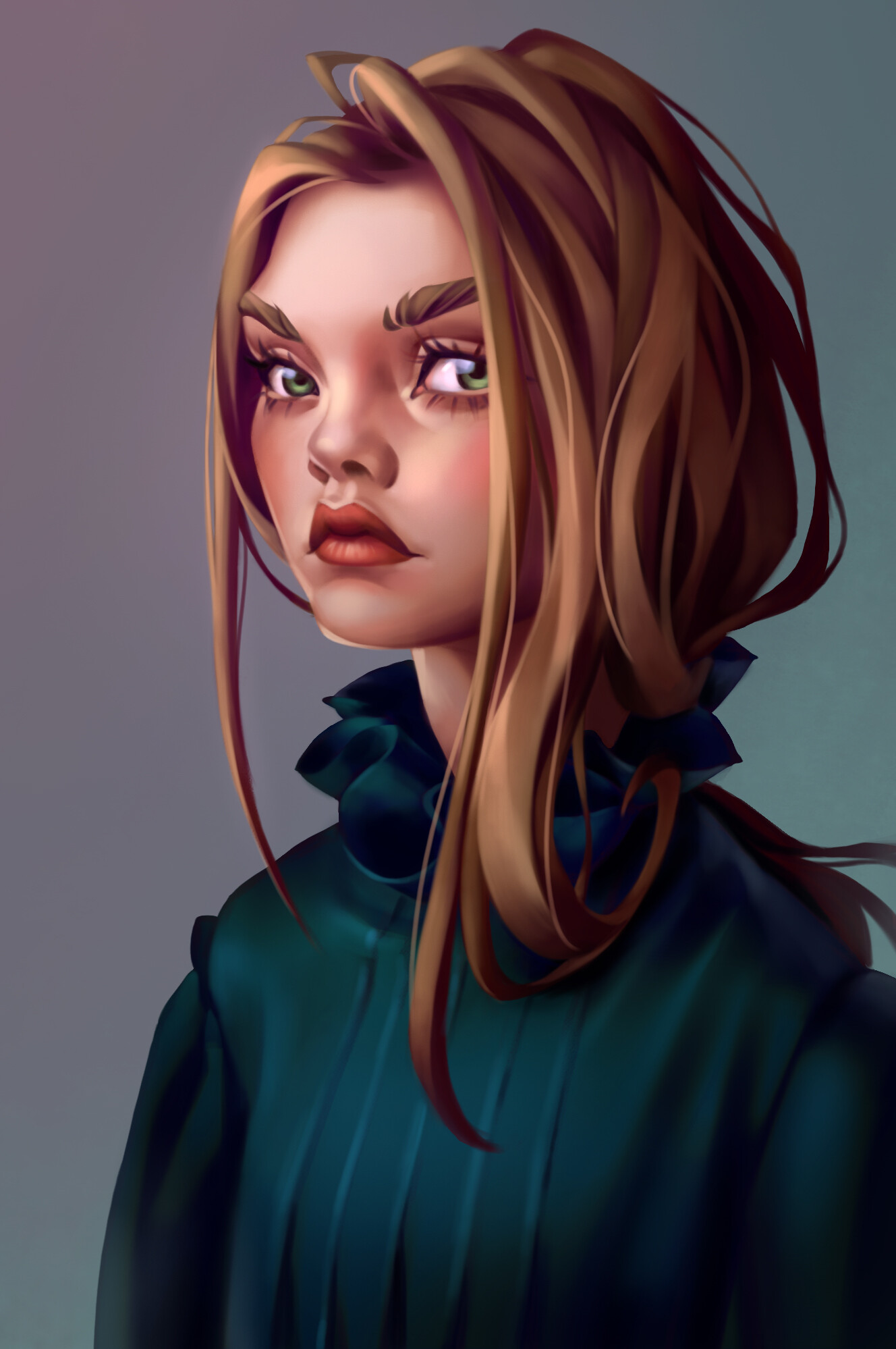 ArtStation - Portrait stylization practice