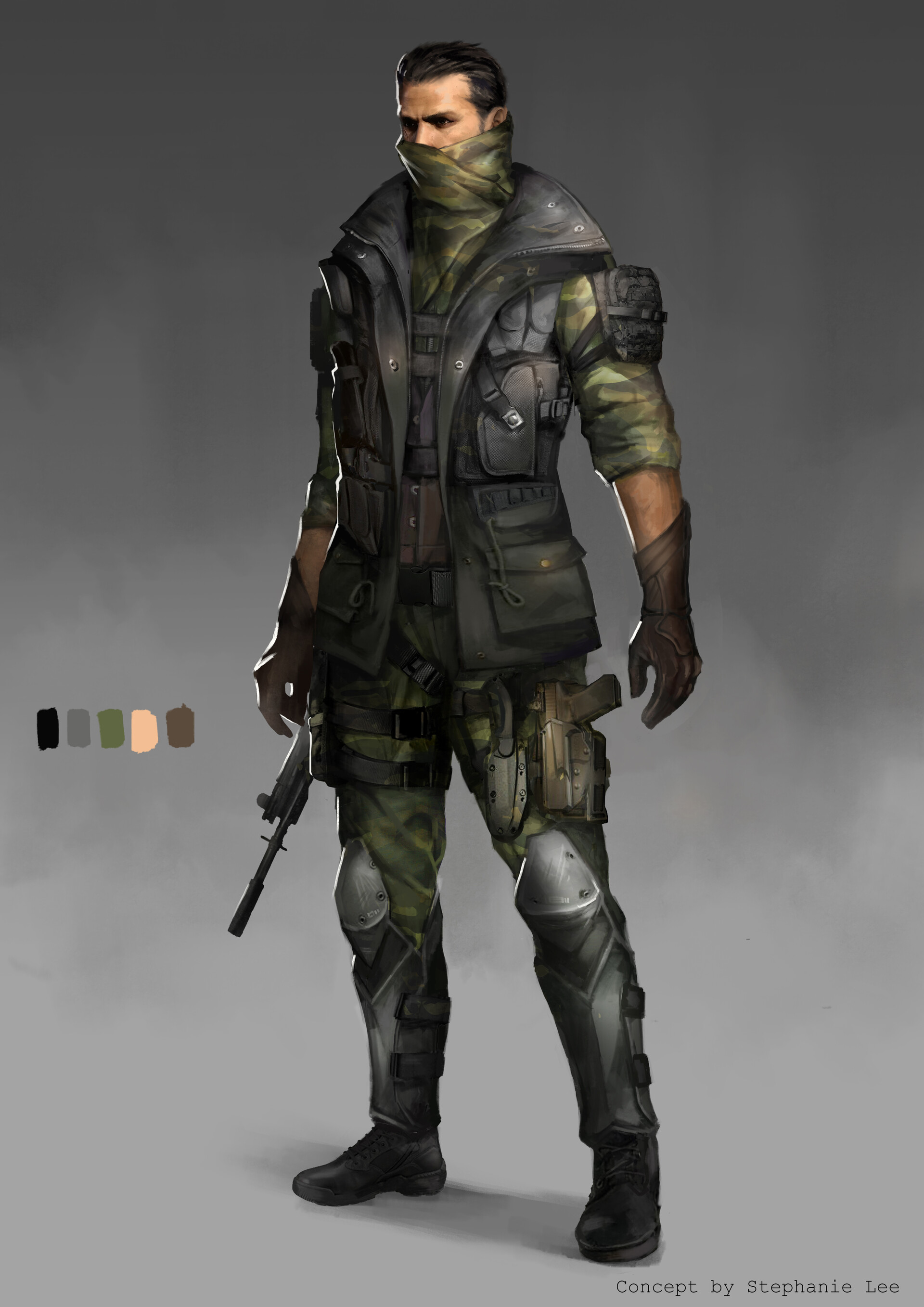 ArtStation - Character Design: Stealth Soldier