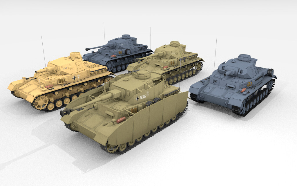 ArtStation - Panzer IV production models collection