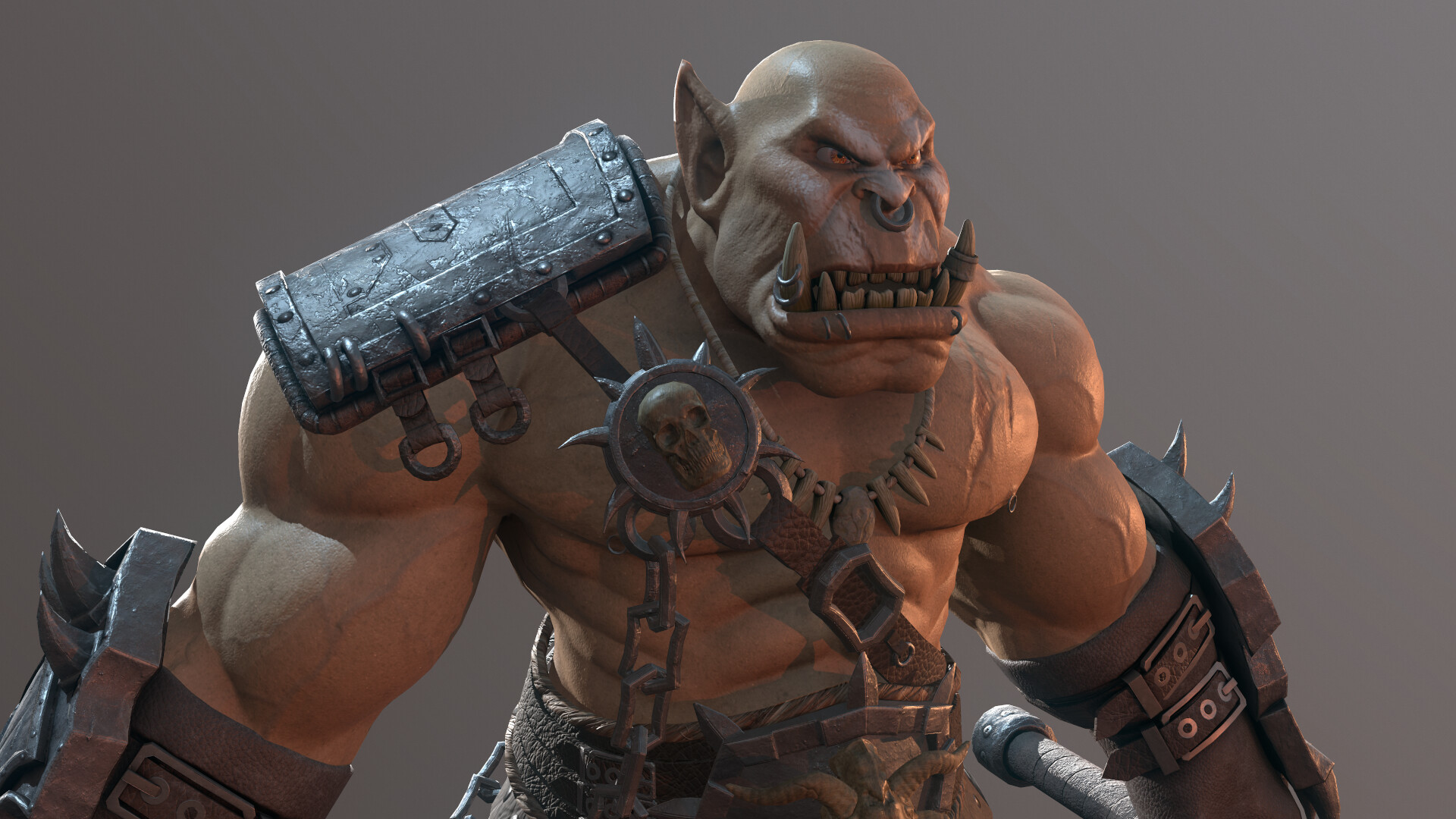ArtStation - Battlethirsty Orc