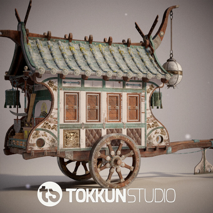 ArtStation - Samurai Siege Cart Feudal Japan: The Shogunate Challenge