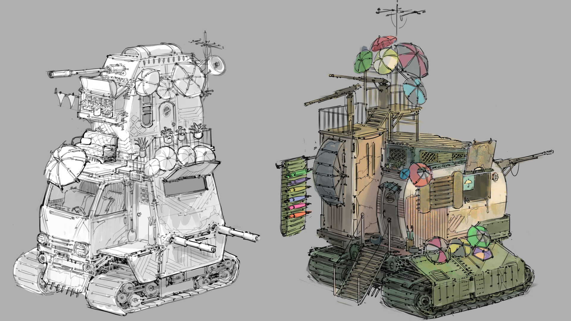 ArtStation - Cyberpunk/Post-apocalyptic shops