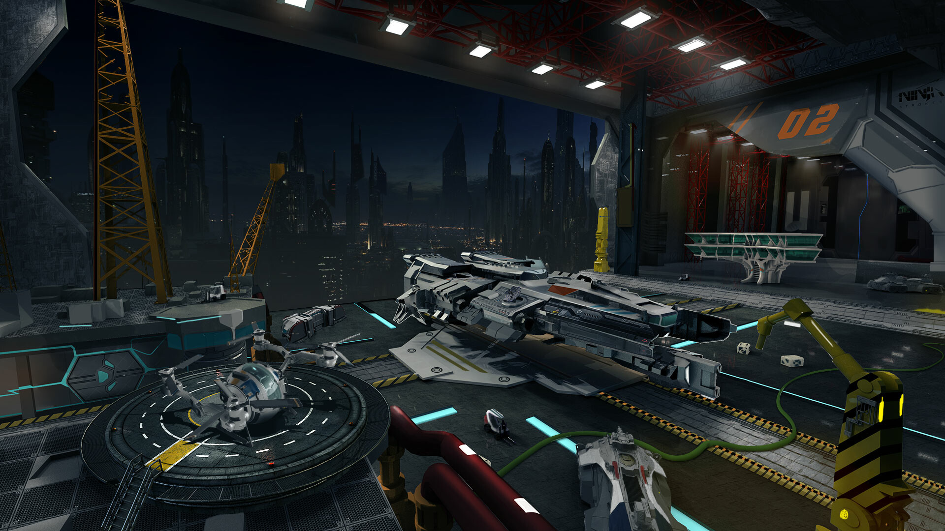 M.Aqib Khan - Hanger Concept_Art